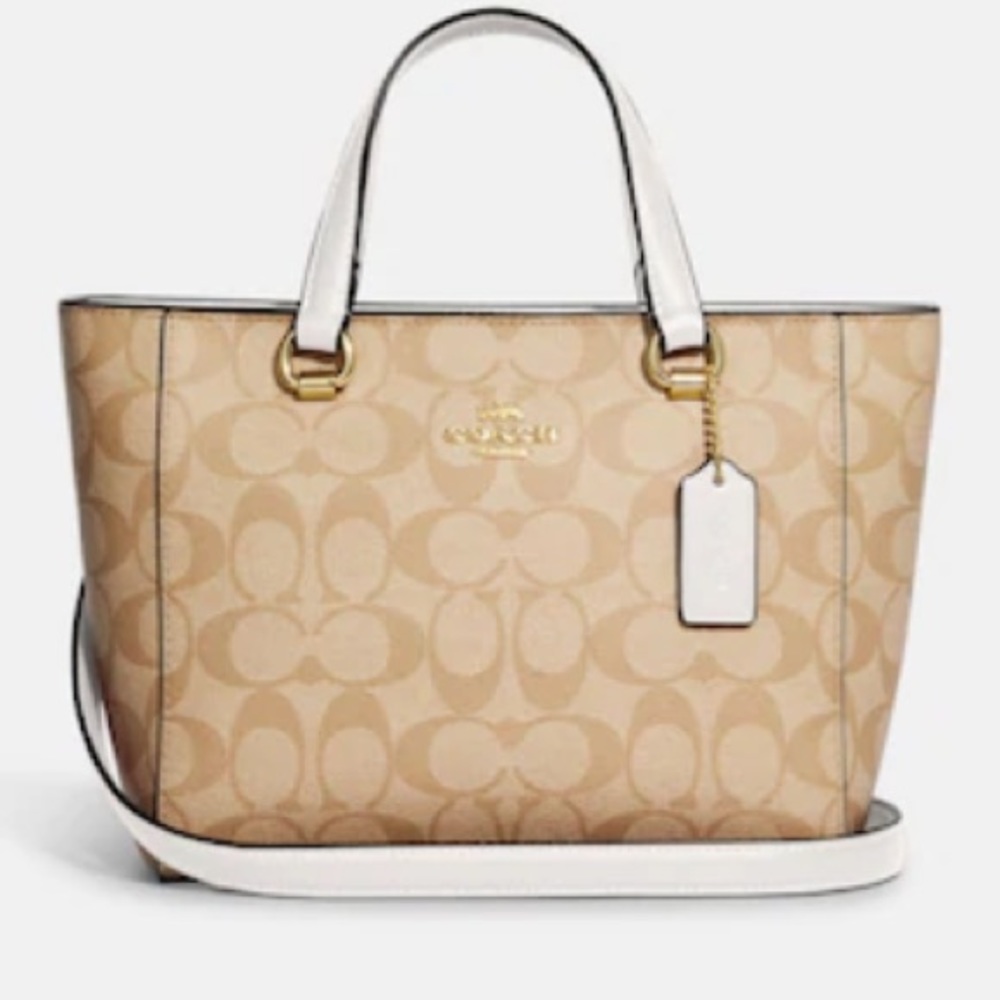 Coach Alice Satchel In Signature Canvas - Gem